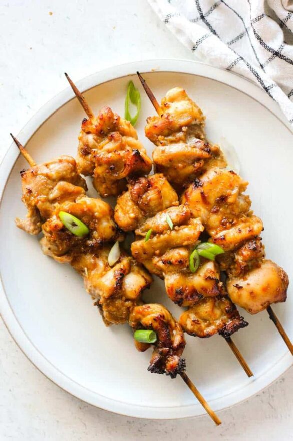 Easy Air Fryer Chicken Yakitori Recipe - ChickenServed